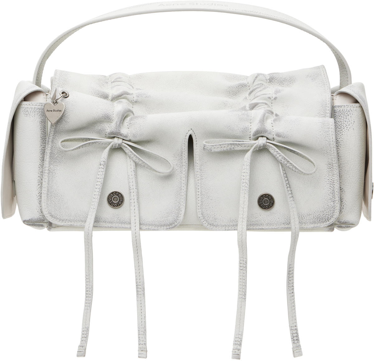 Acne Studios White Multipocket Bag Acne Studios