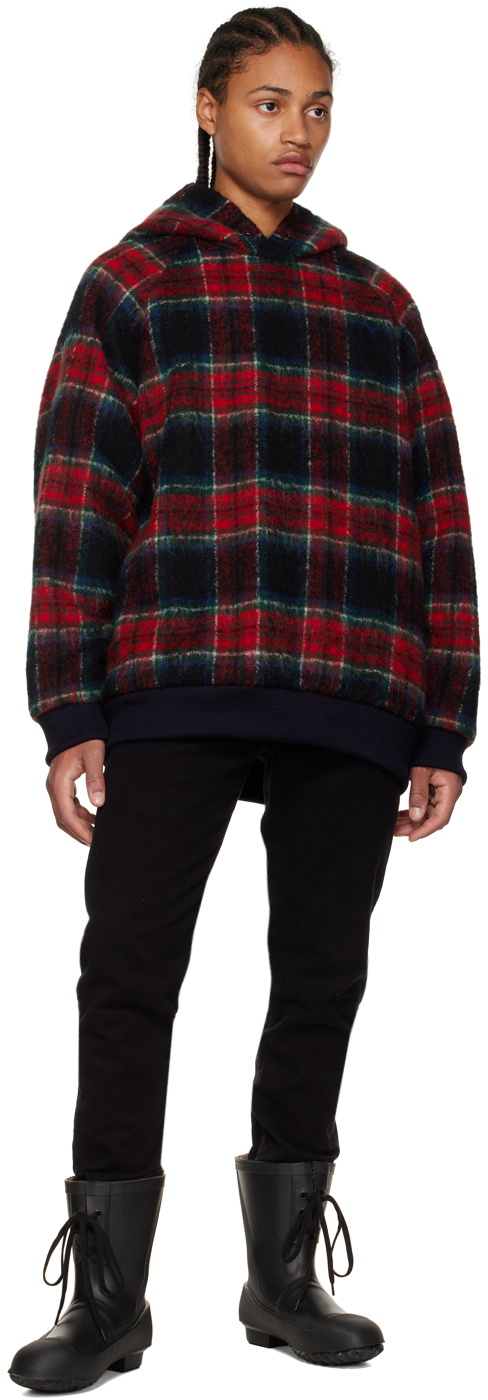 Undercover Multicolor Check Hoodie Undercover