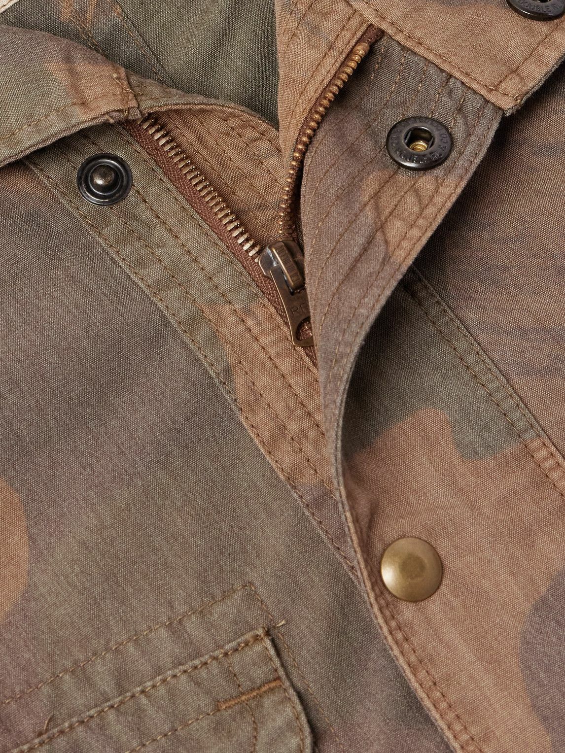 RRL - Riley Camouflage-Print Canvas Jacket - Brown RRL