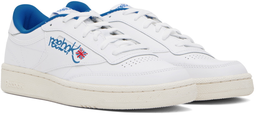 Reebok Classics White & Blue Club C 85 Sneakers Reebok Classics