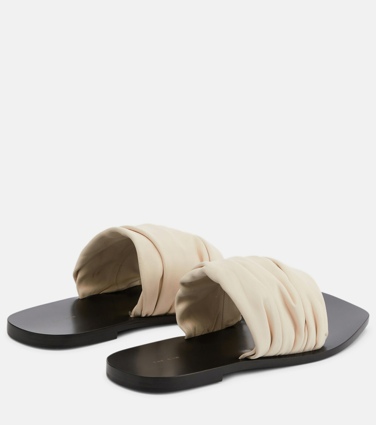 The Row - Drape leather sandals The Row