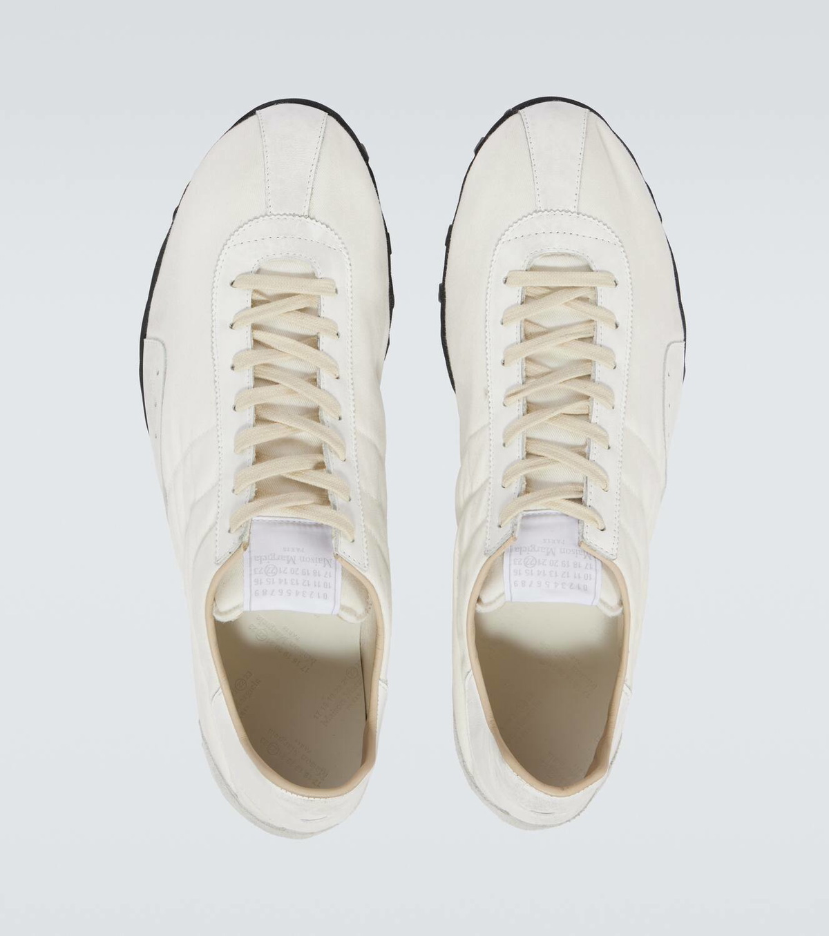 Maison Margiela Sprinters leather-trimmed sneakers Maison Margiela