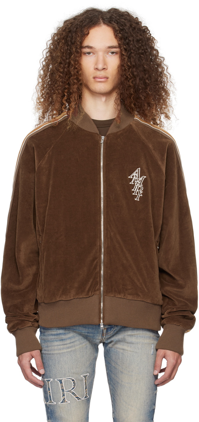 AMIRI Brown Stack Track Jacket Amiri