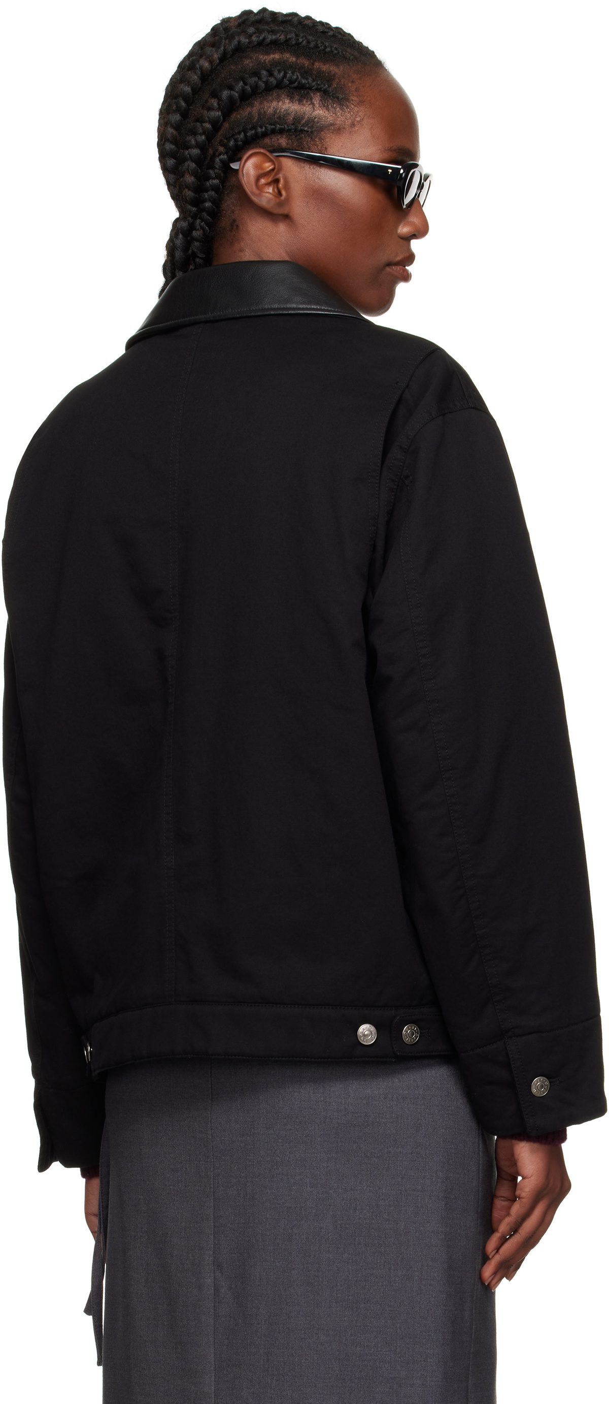 Dunst Black Vintage Padded Work Jacket Dunst