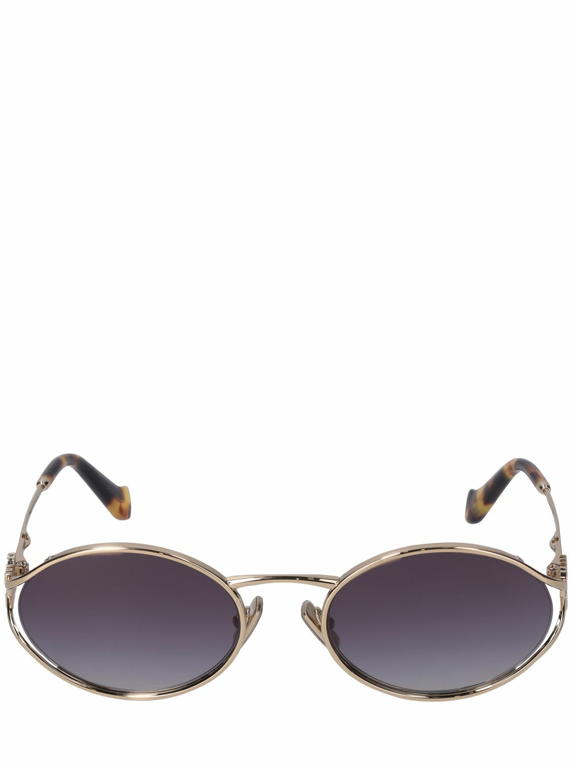 MIU MIU - Oval Metal Sunglasses Miu Miu