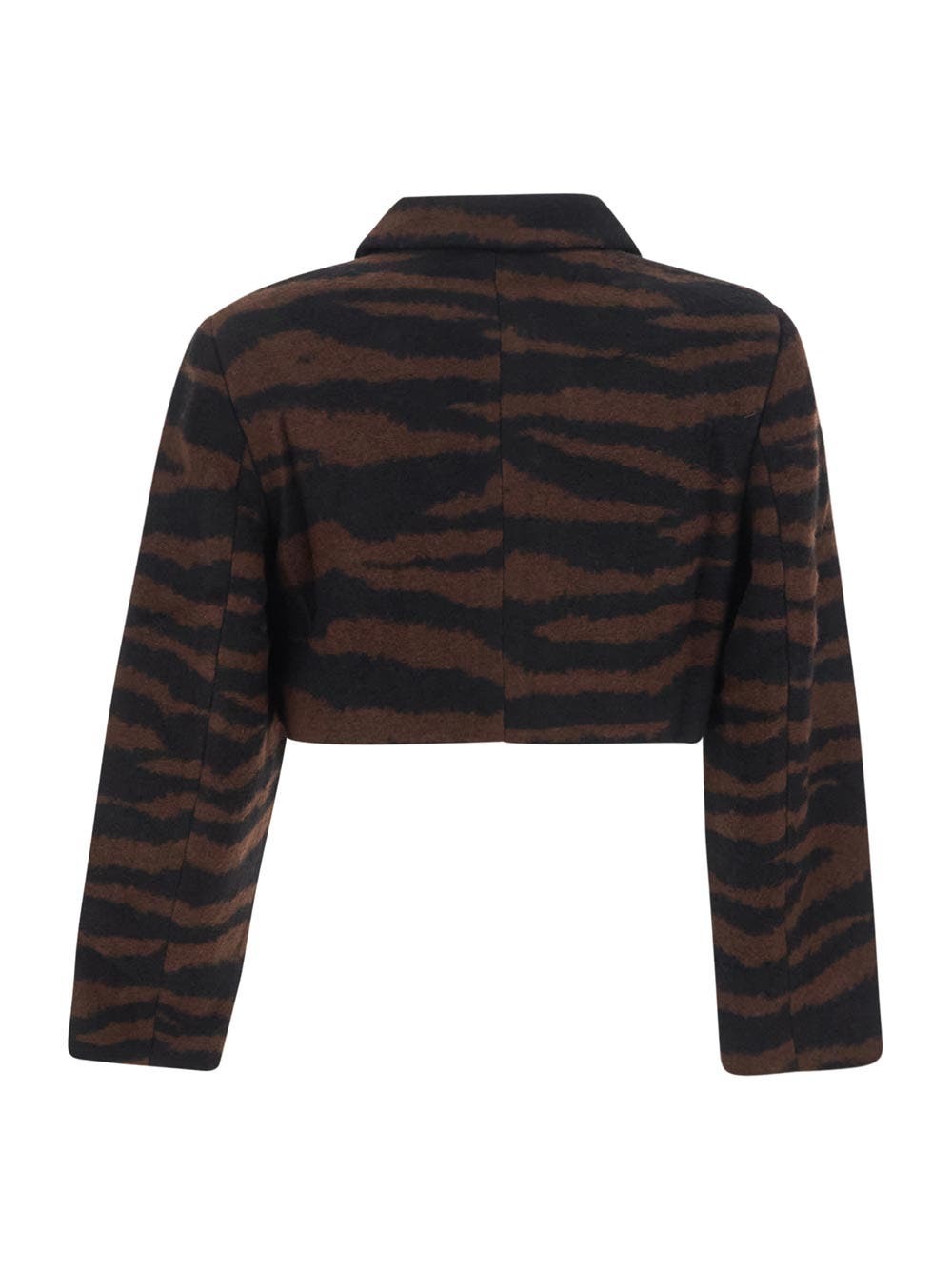 Ganni Animalier Cropped Jacket GANNI