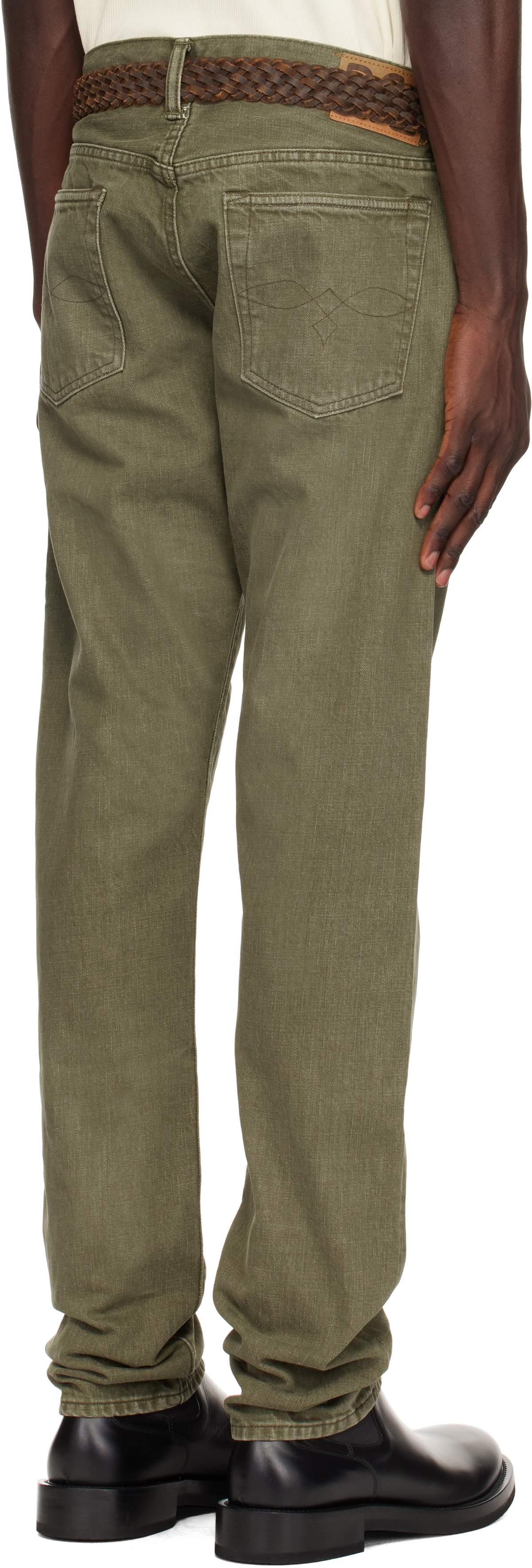 RRL Green Slim-Fit Jeans RRL
