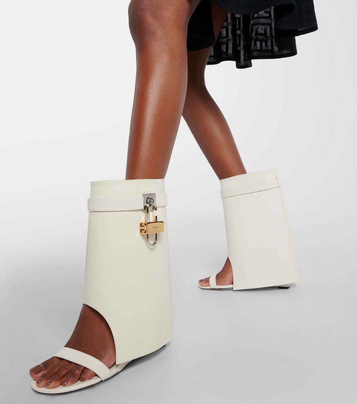 Givenchy Shark Lock leather sandals Givenchy