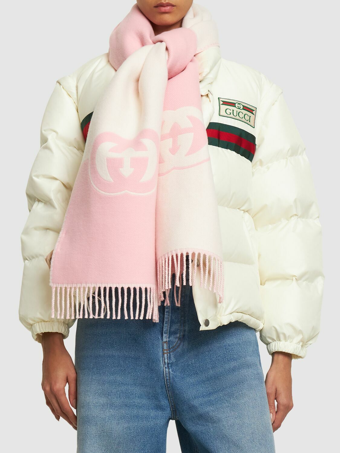 GUCCI - Interlocking G Wool & Cashmere Scarf Gucci