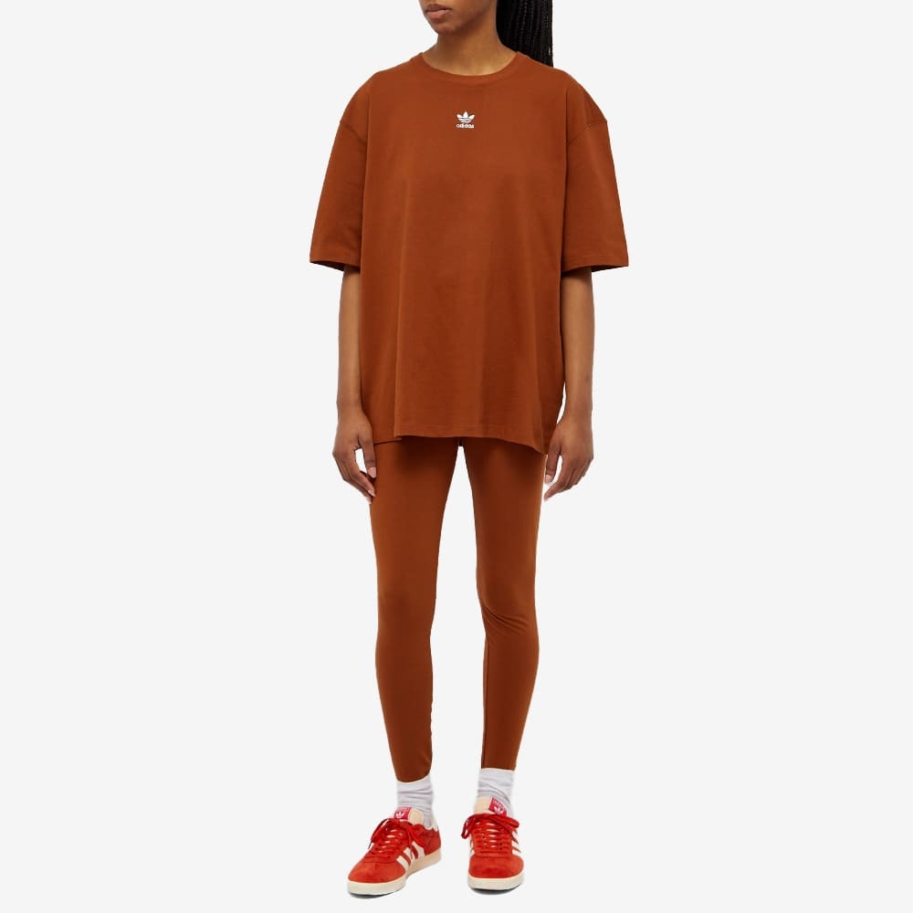 Adidas Women's Trefoil T-Shirt in Dust Rust adidas