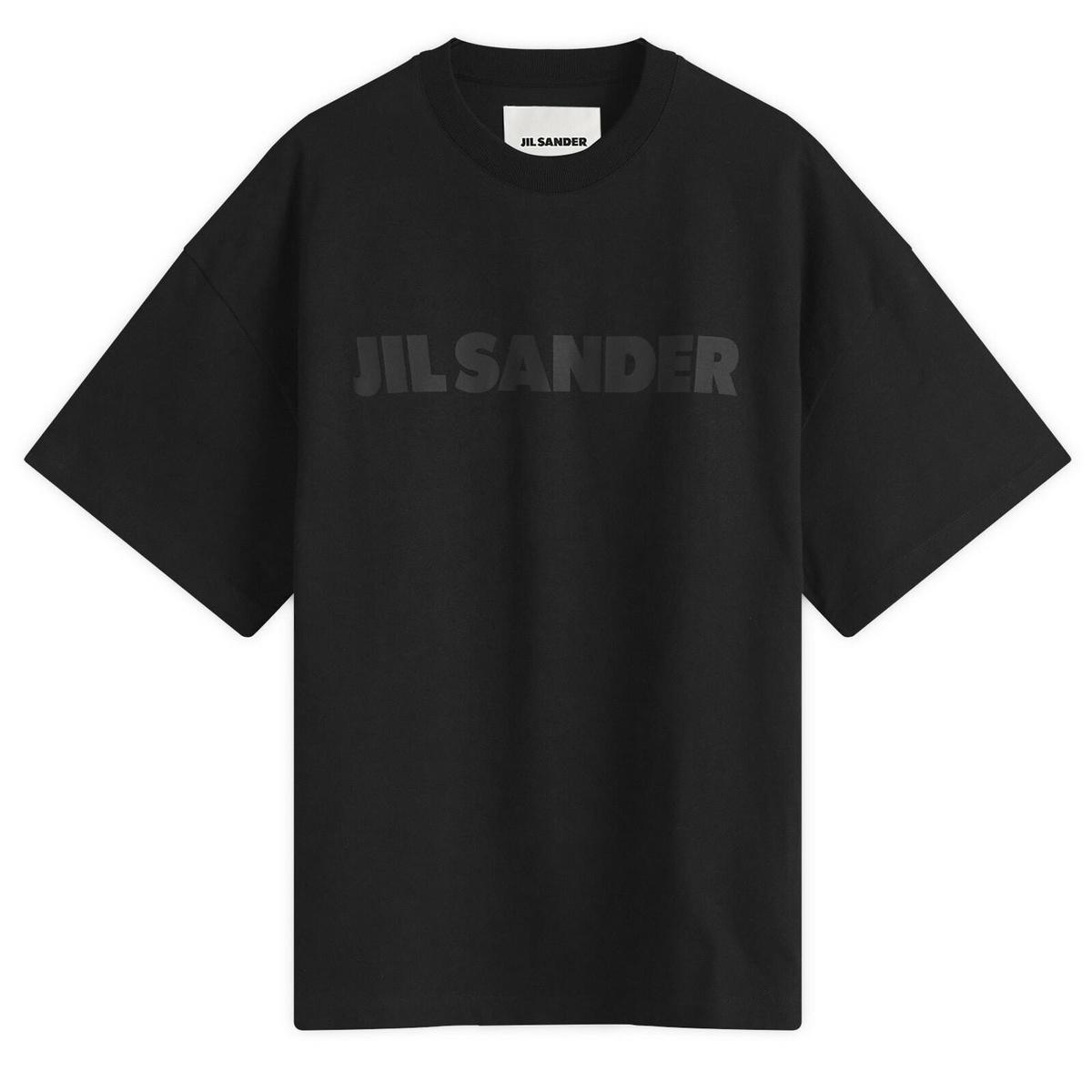 Jil Sander Men's Logo T-Shirt in Black Jil Sander