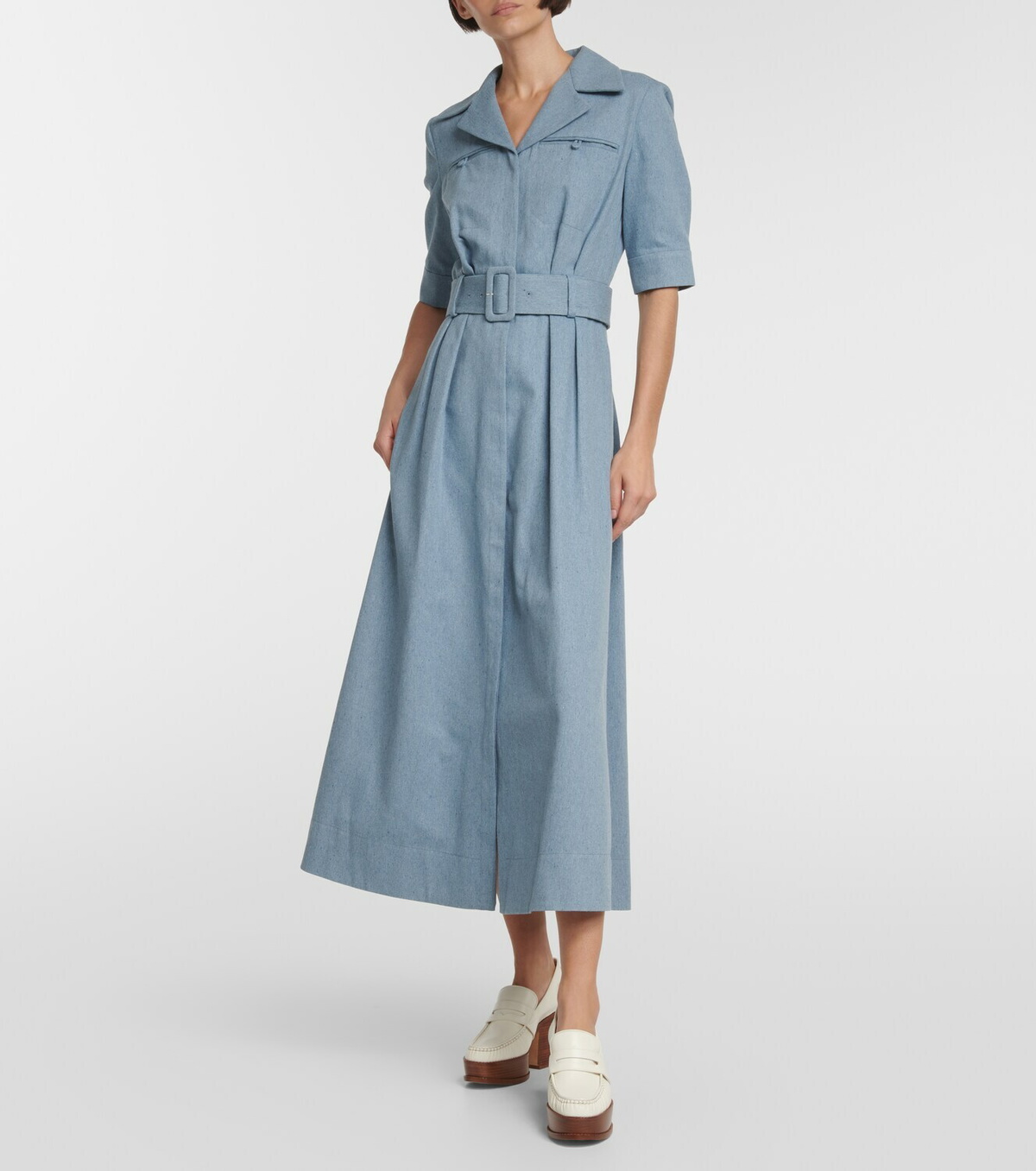 Gabriela Hearst Simone cotton midi dress Gabriela Hearst