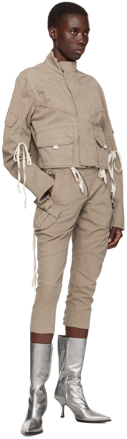 Ottolinger Taupe Drawstring Jacket Ottolinger