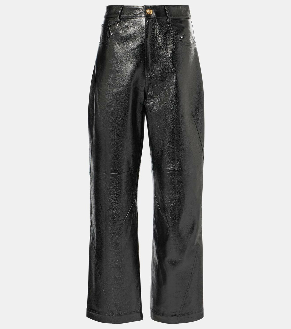 Jacques Wei High-rise leather wide-leg pants Jacques Wei