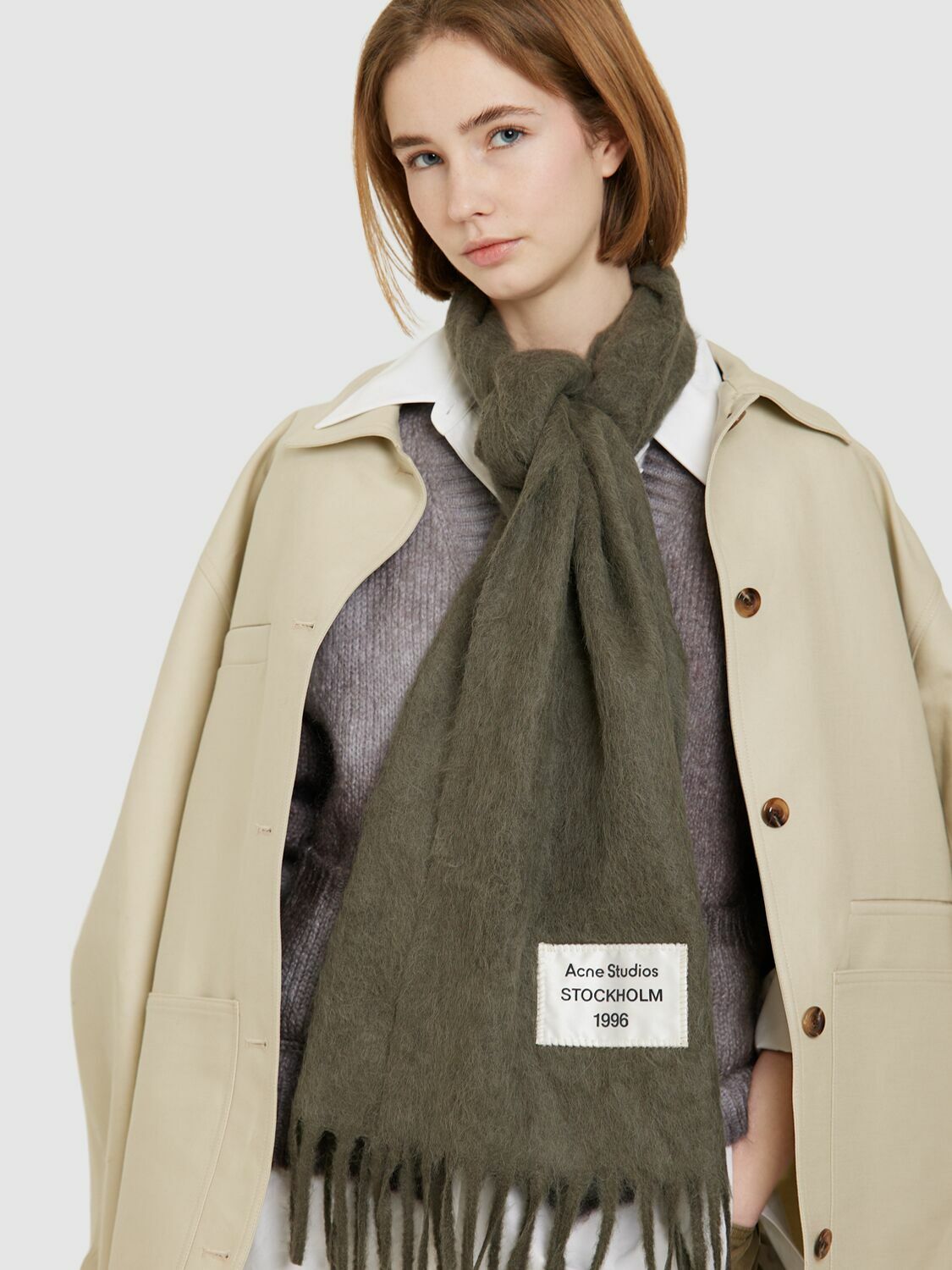 ACNE STUDIOS Viper Alpaca & Wool Scarf Acne Studios