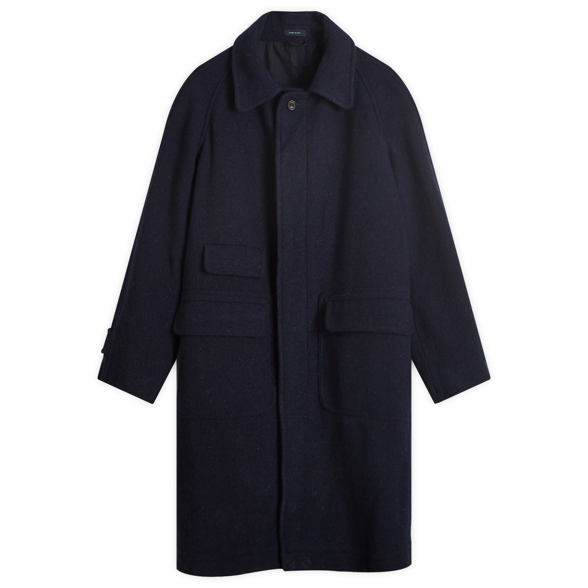Drake's Men's Raglan Coat in Navy Drake's