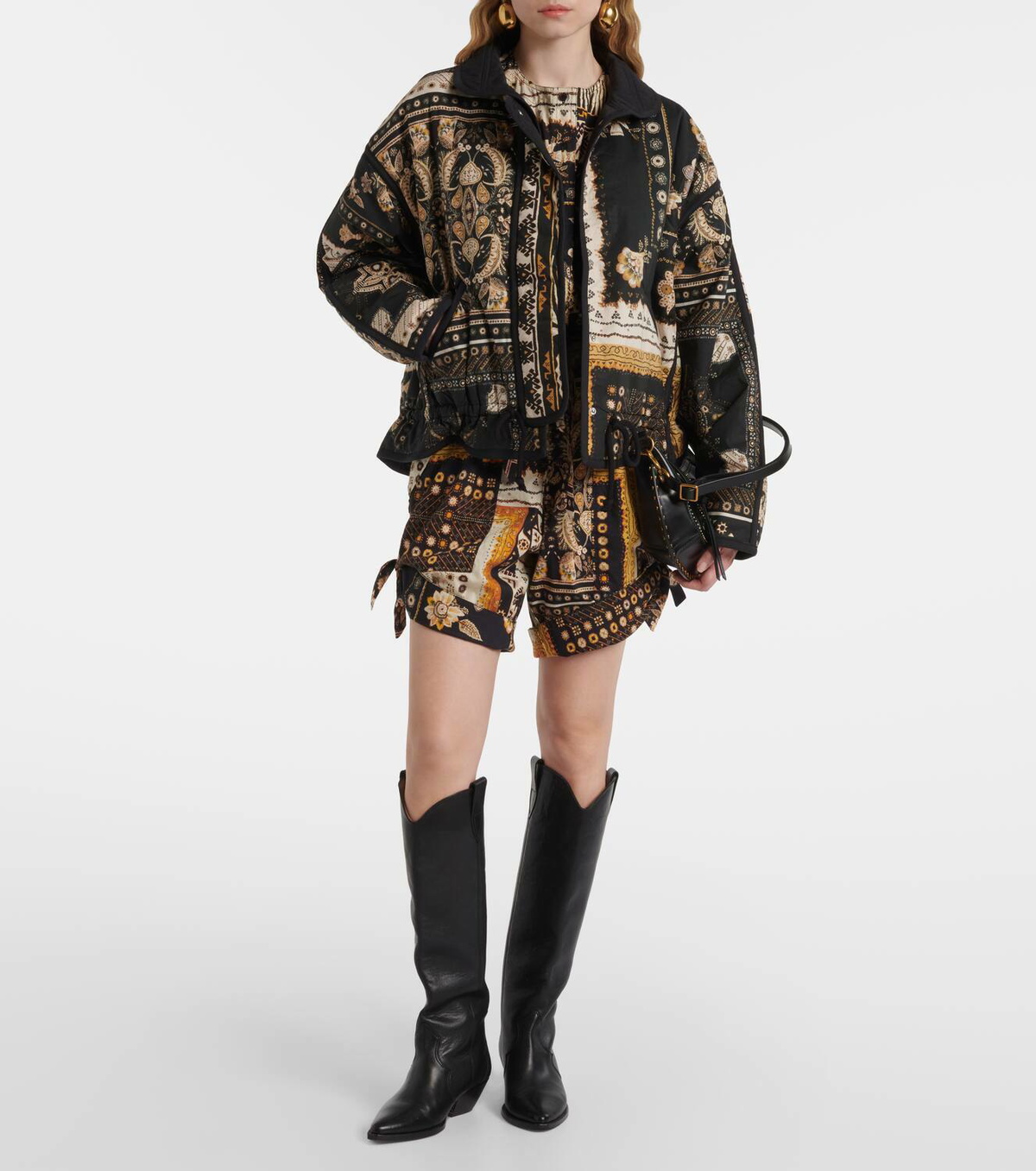 Marant Etoile Granger printed cotton bomber jacket Isabel Marant Etoile