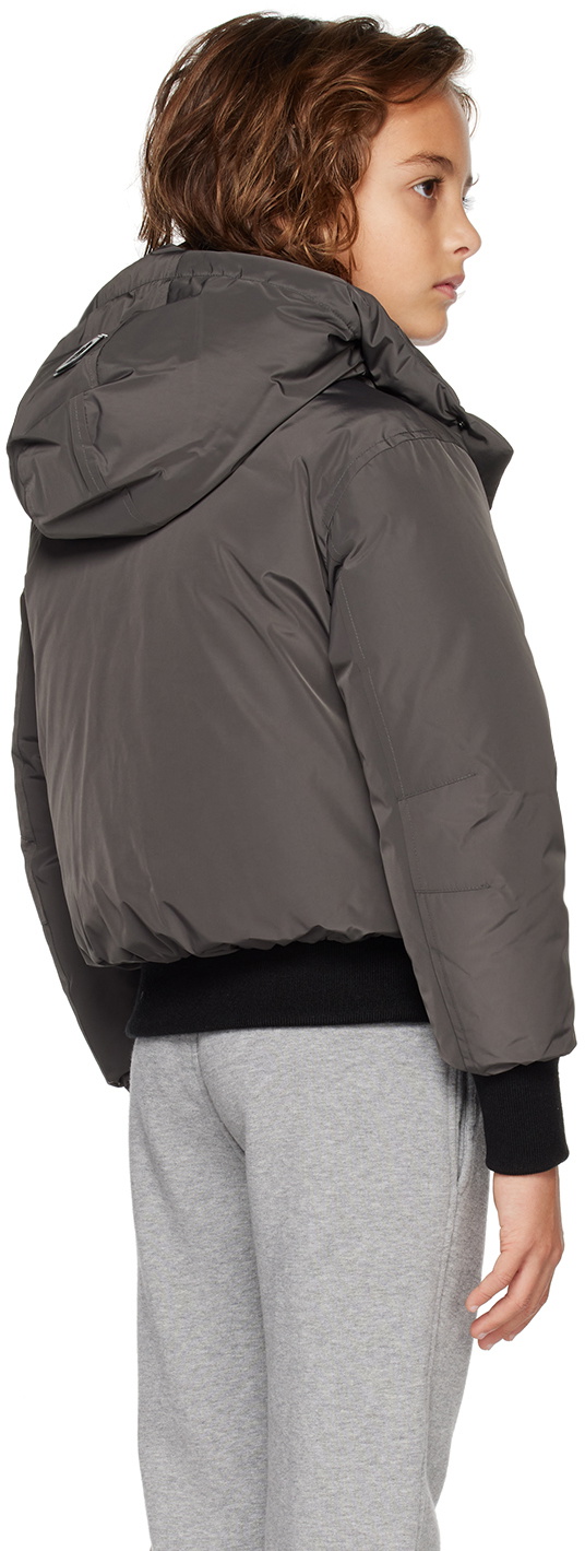 Mackage Kids Gray Koda Down Bomber Jacket Mackage