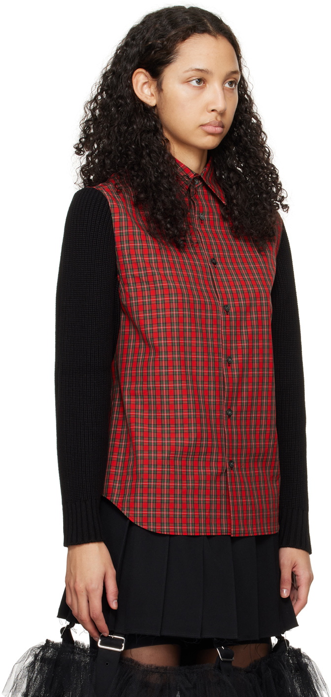 UNDERCOVER Red Detachable Sleeves Shirt Undercover