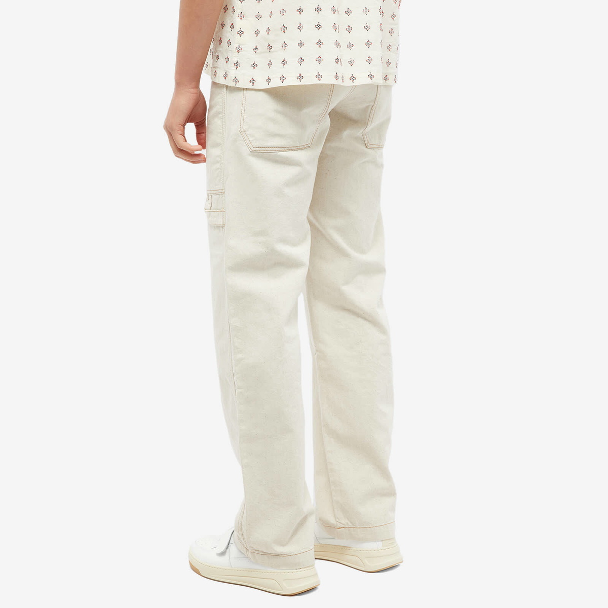 Isabel Marant Men's Percy Work Pant in Ecru Isabel Marant
