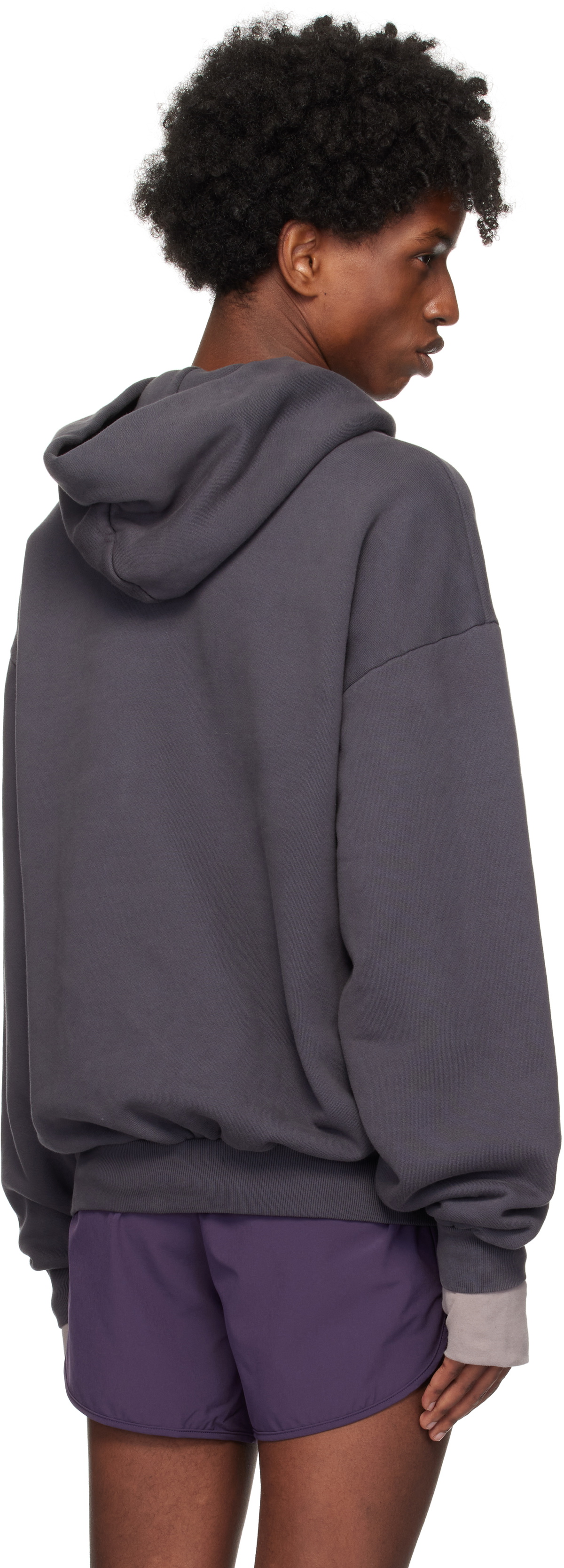 District Vision Gray California Cotton Hoodie District Vision