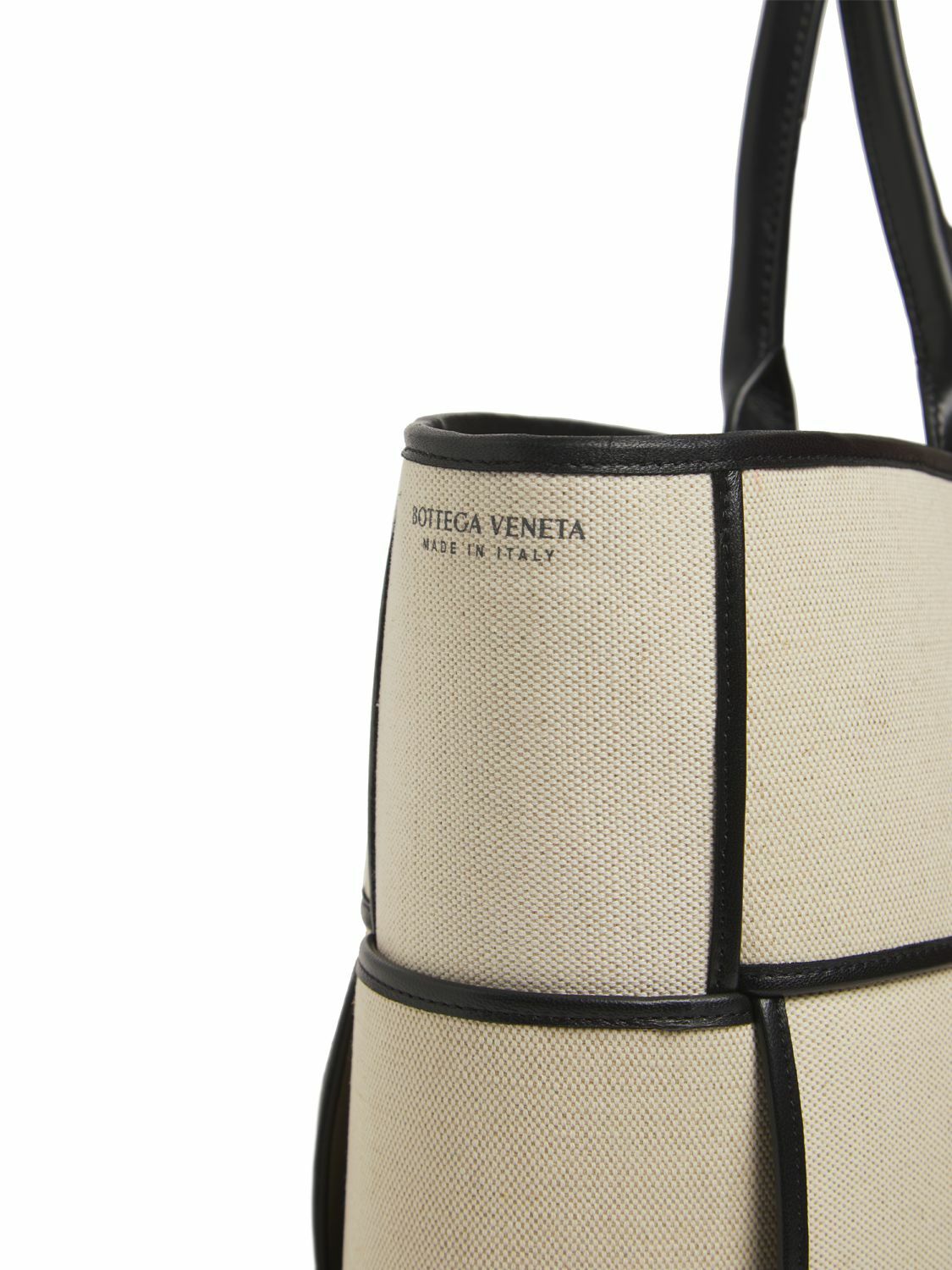 BOTTEGA VENETA - Large Arco Linen Tote Bag Bottega Veneta