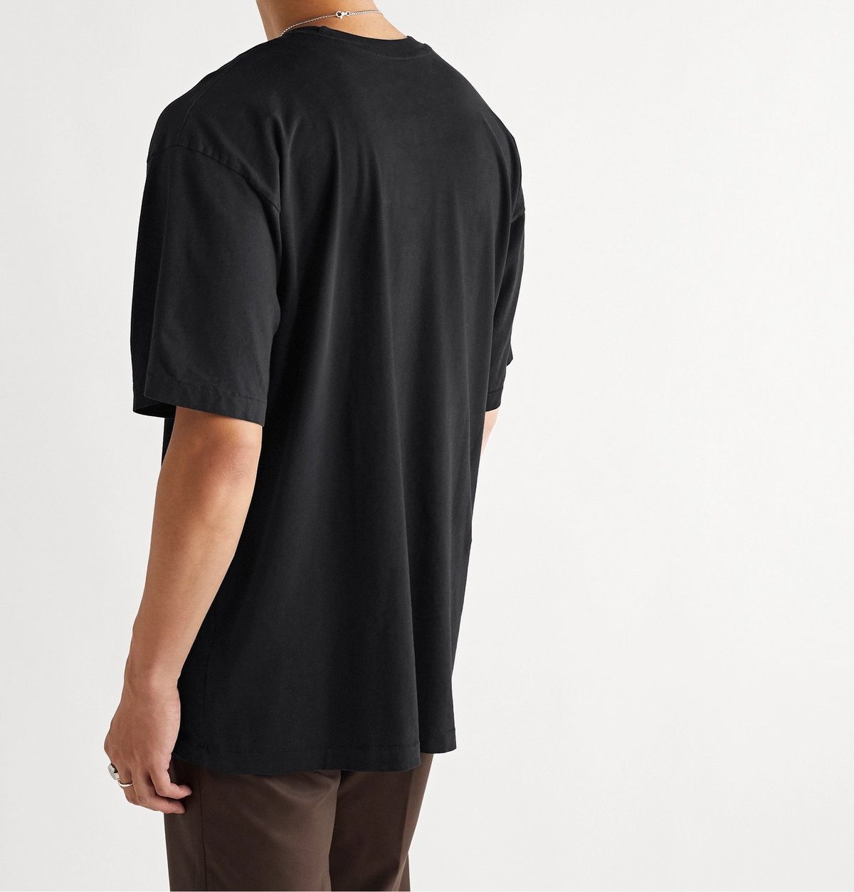 Sorry In Advance - Logo-Print Cotton-Jersey T-Shirt - Black Sorry In ...