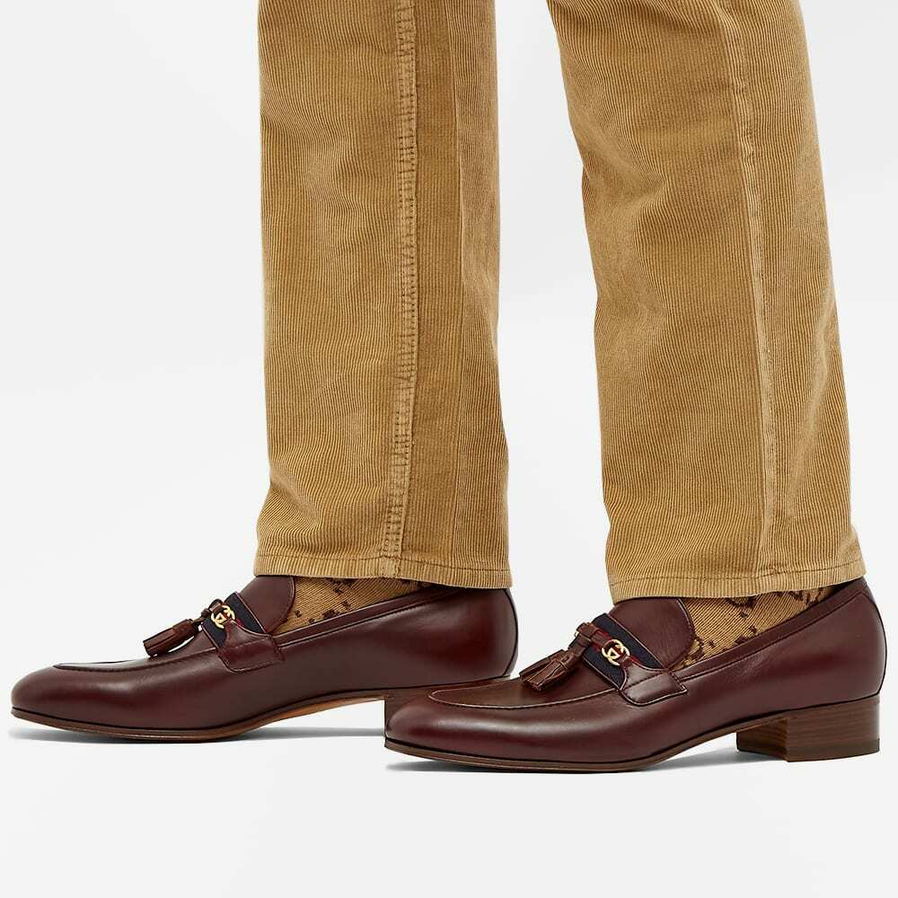 Gucci Men's Paride Loafer in Burgundy Gucci