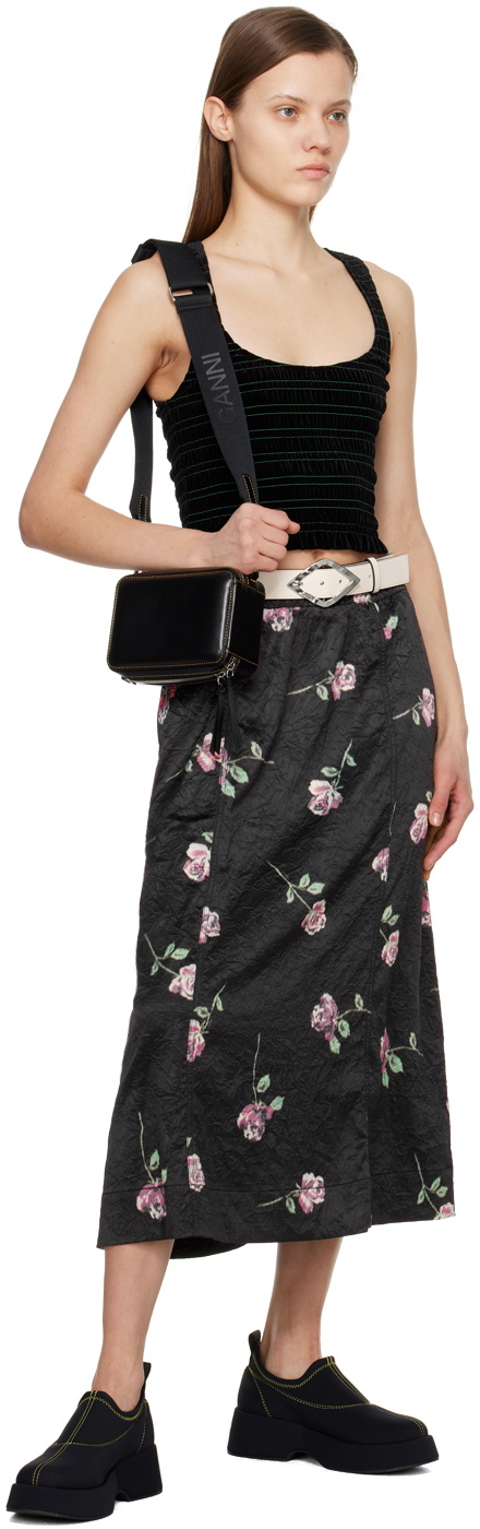 GANNI Black Banner Camera Bag GANNI