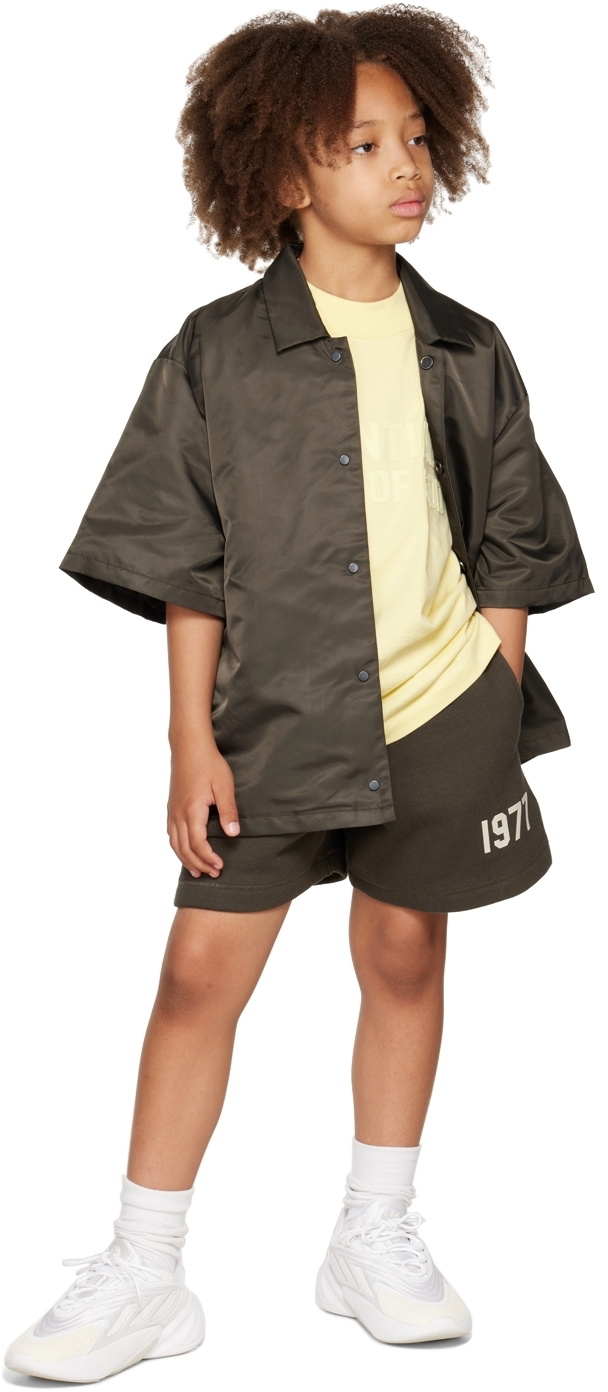 Essentials Kids Gray '1977' Shorts Essentials