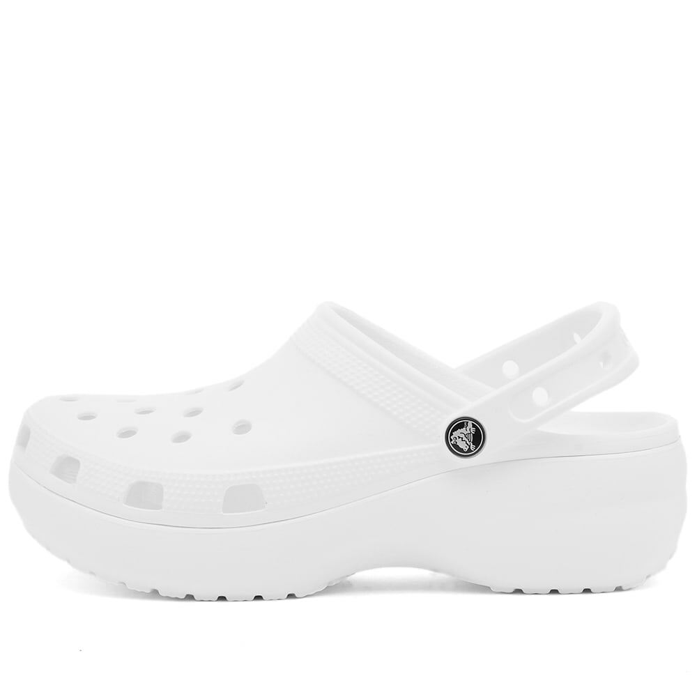 Crocs Women's Classic Platform Clog W in White Crocs