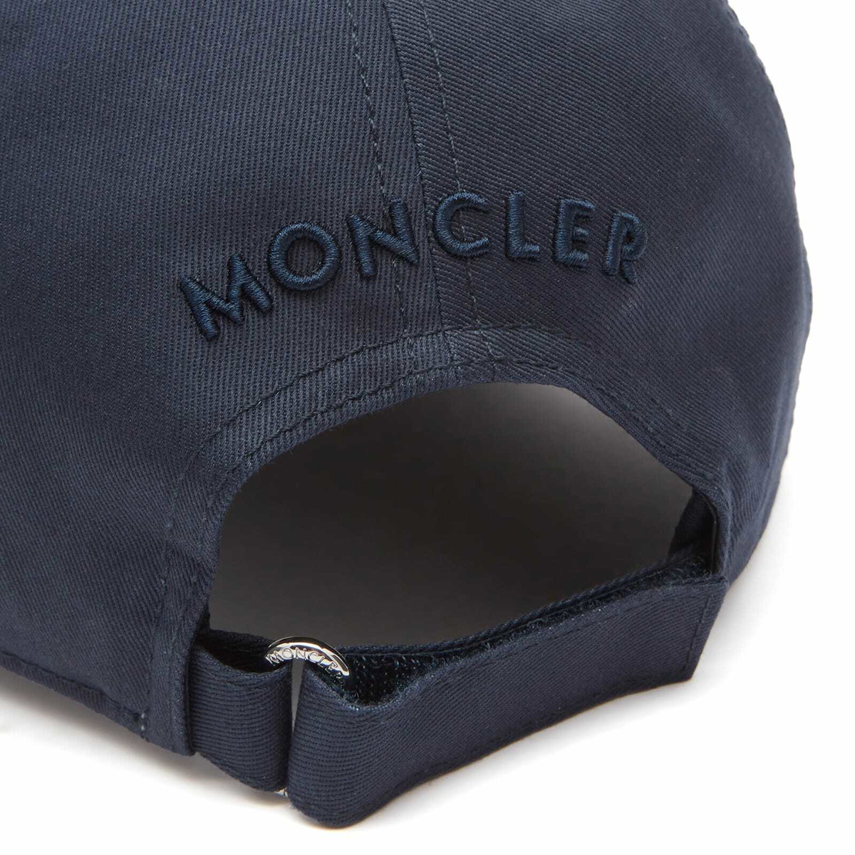 Moncler Men's Cotton Gaberdine Cap in Navy Moncler