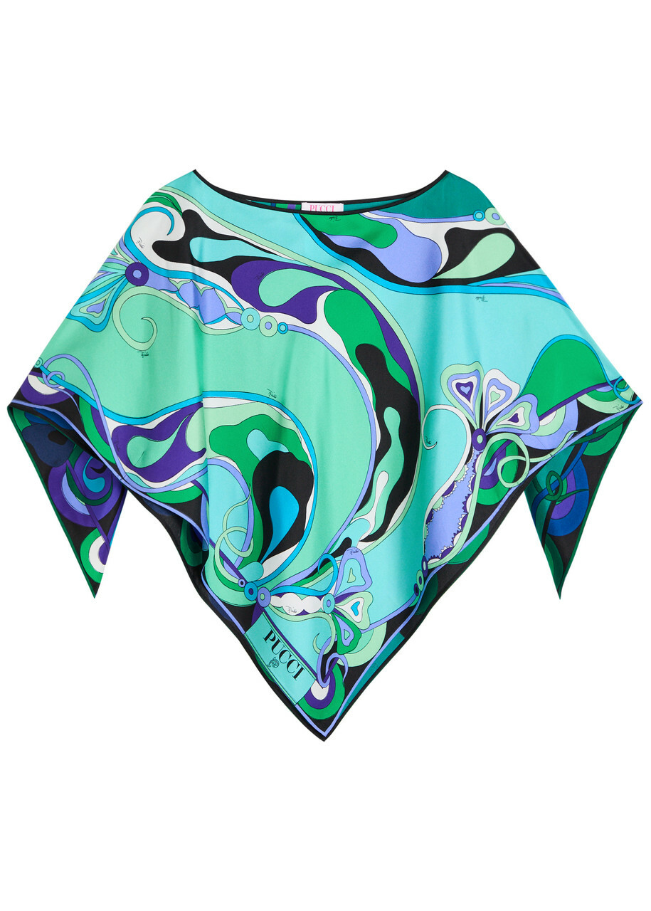 Pucci Printed Silk top - Multi Print - One Size Emilio Pucci