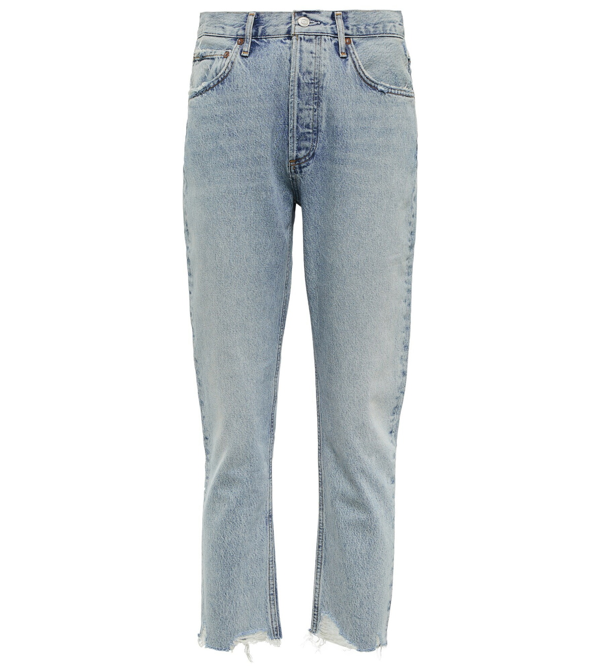 Agolde - Riley high-rise cropped straight jeans AGOLDE