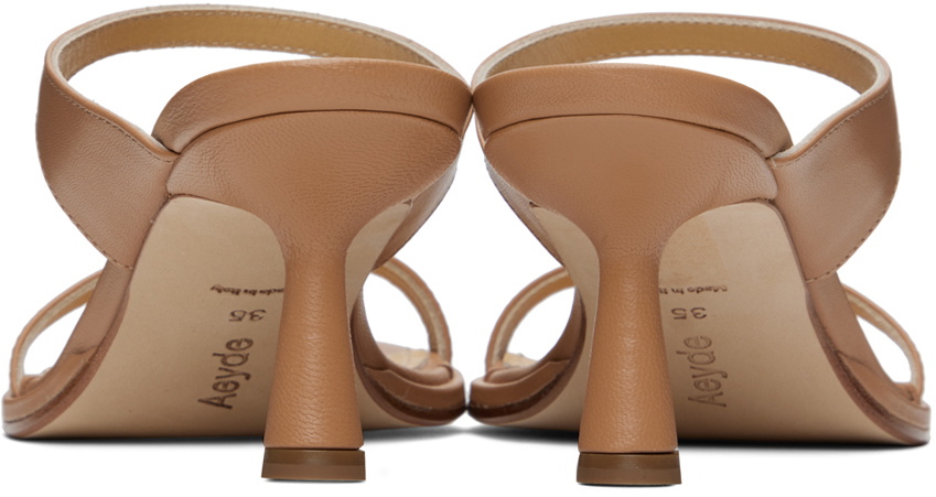 Aeyde Brown Maru Heeled Sandals Aeyde