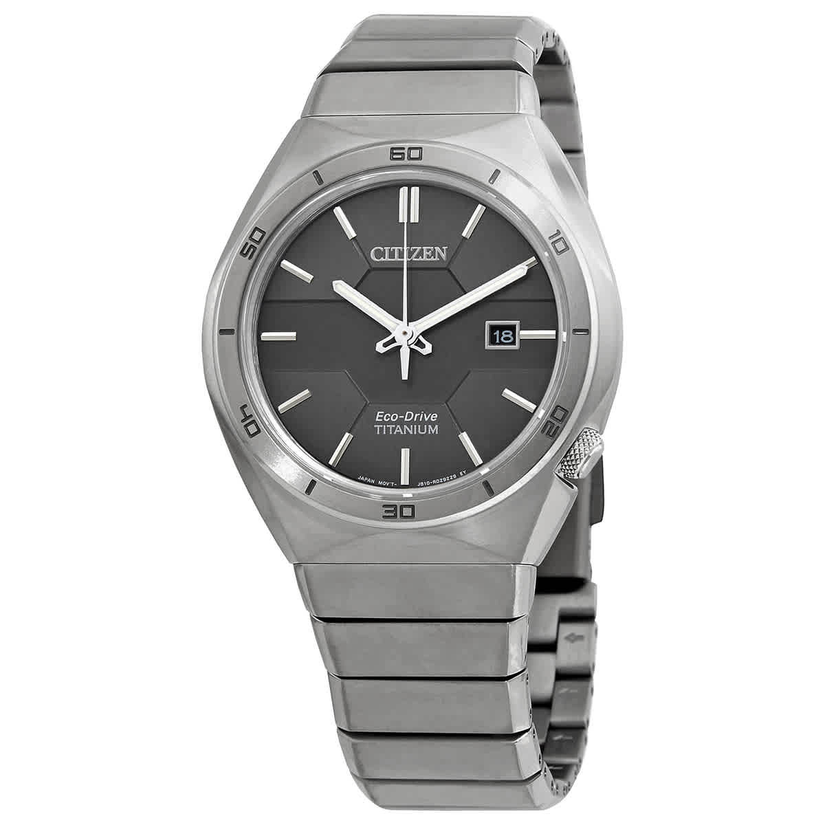 Citizen Eco-Drive Super Titanium Armor Mens Watch AW1660-51H Citizen