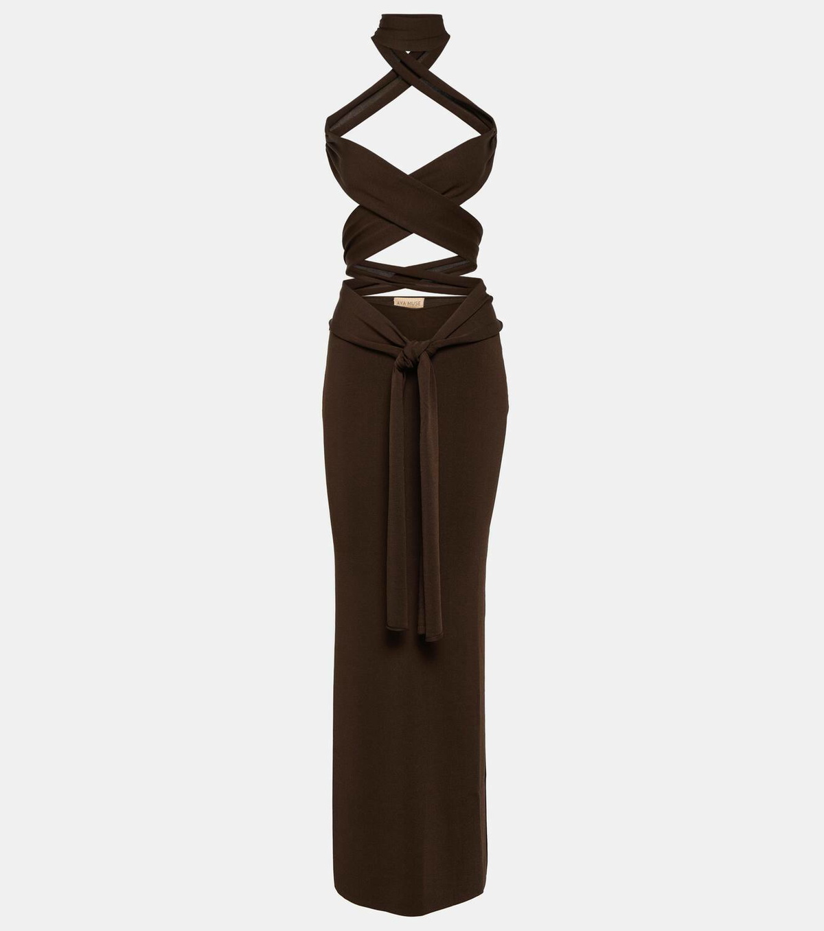 Aya Muse Sinu cutout halterneck maxi dress Aya Muse