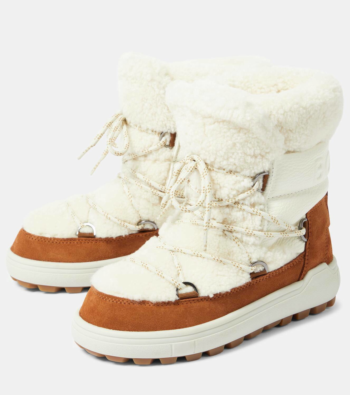 Bogner Chamonix suede and shearling snow boots Bogner