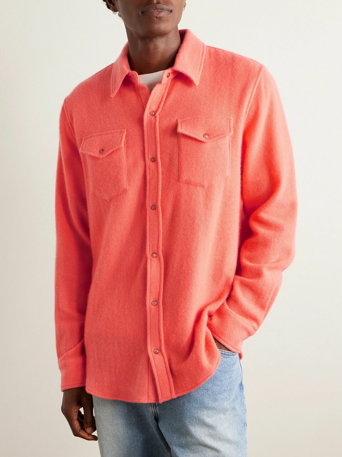 God's True Cashmere - Cashmere Shirt - Orange God's True Cashmere