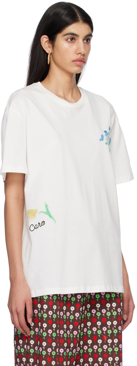 Caro Editions White Kara T-Shirt Caro Editions