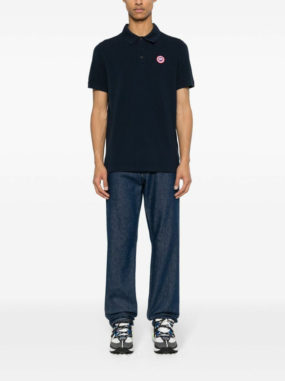 Canada Goose Blue Beckley Cotton Polo Shirt Canada Goose