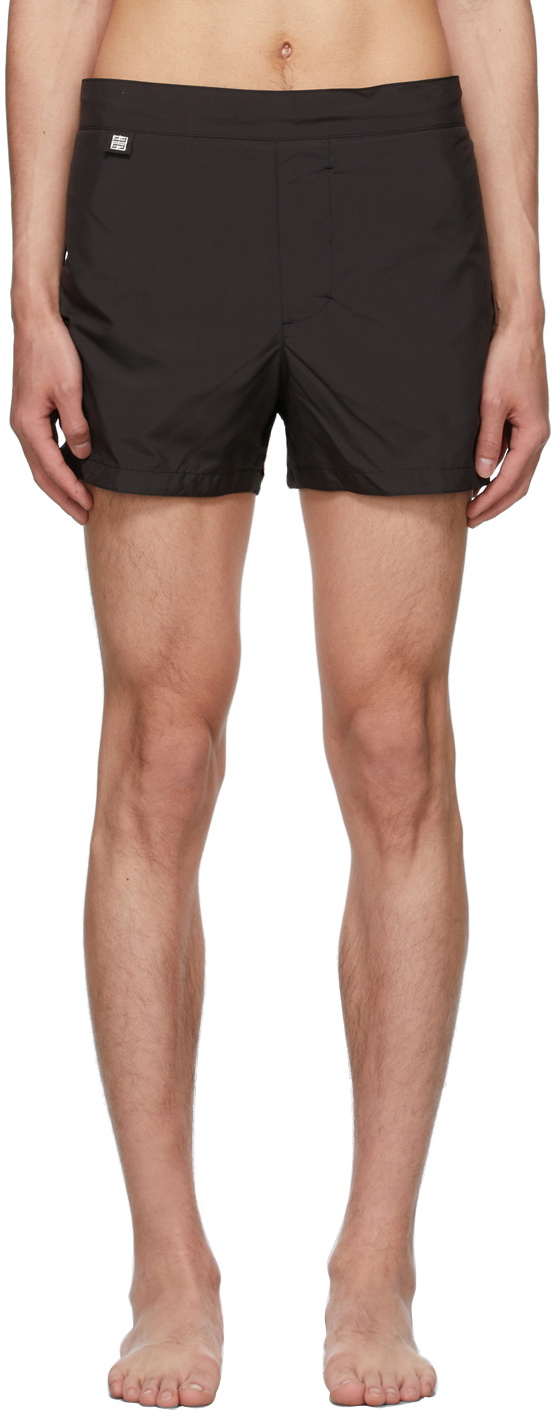 Givenchy Black Woven Shiny Swim Shorts Givenchy