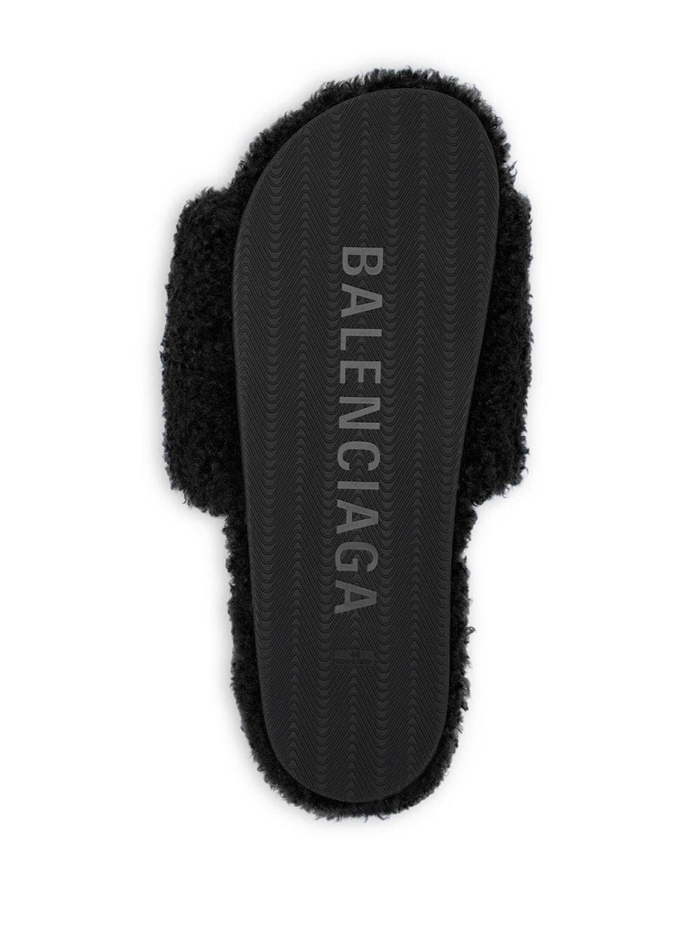 BALENCIAGA - Furry Slides Balenciaga