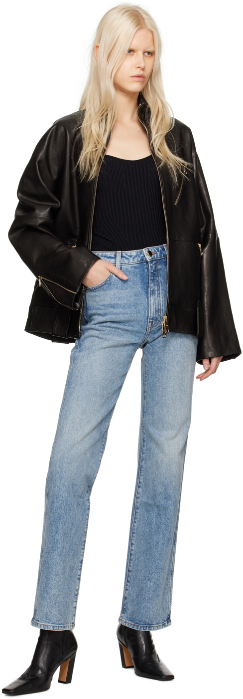 KHAITE Blue Danielle Jeans Khaite