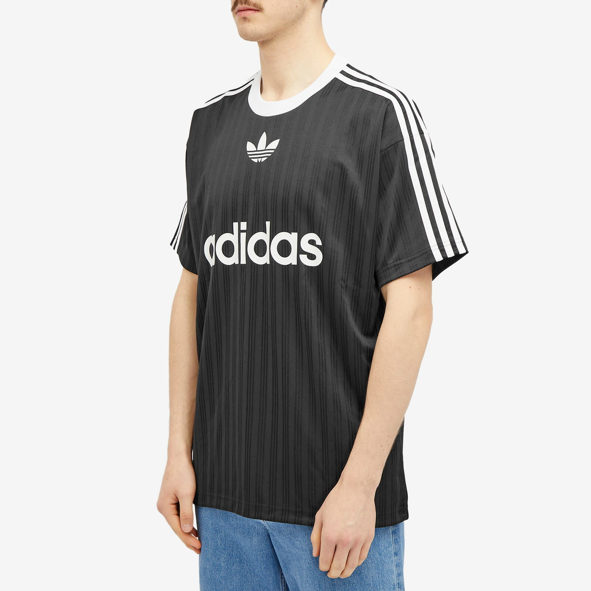 Adidas Men's Adicolor Poly T-shirt in Black/White adidas
