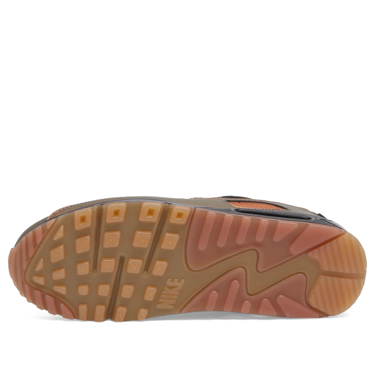 Nike Men's Air Max 90 Recraft Sneaker in Black/Copper/Monarch Nike