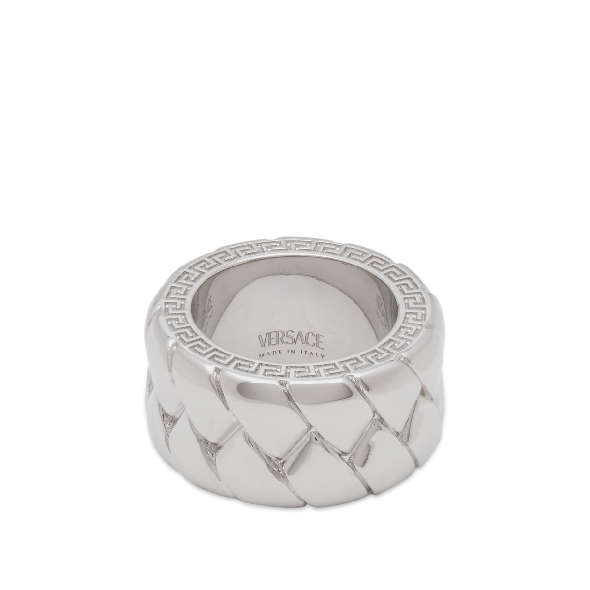 Versace Women's Ring in Palladium Versace