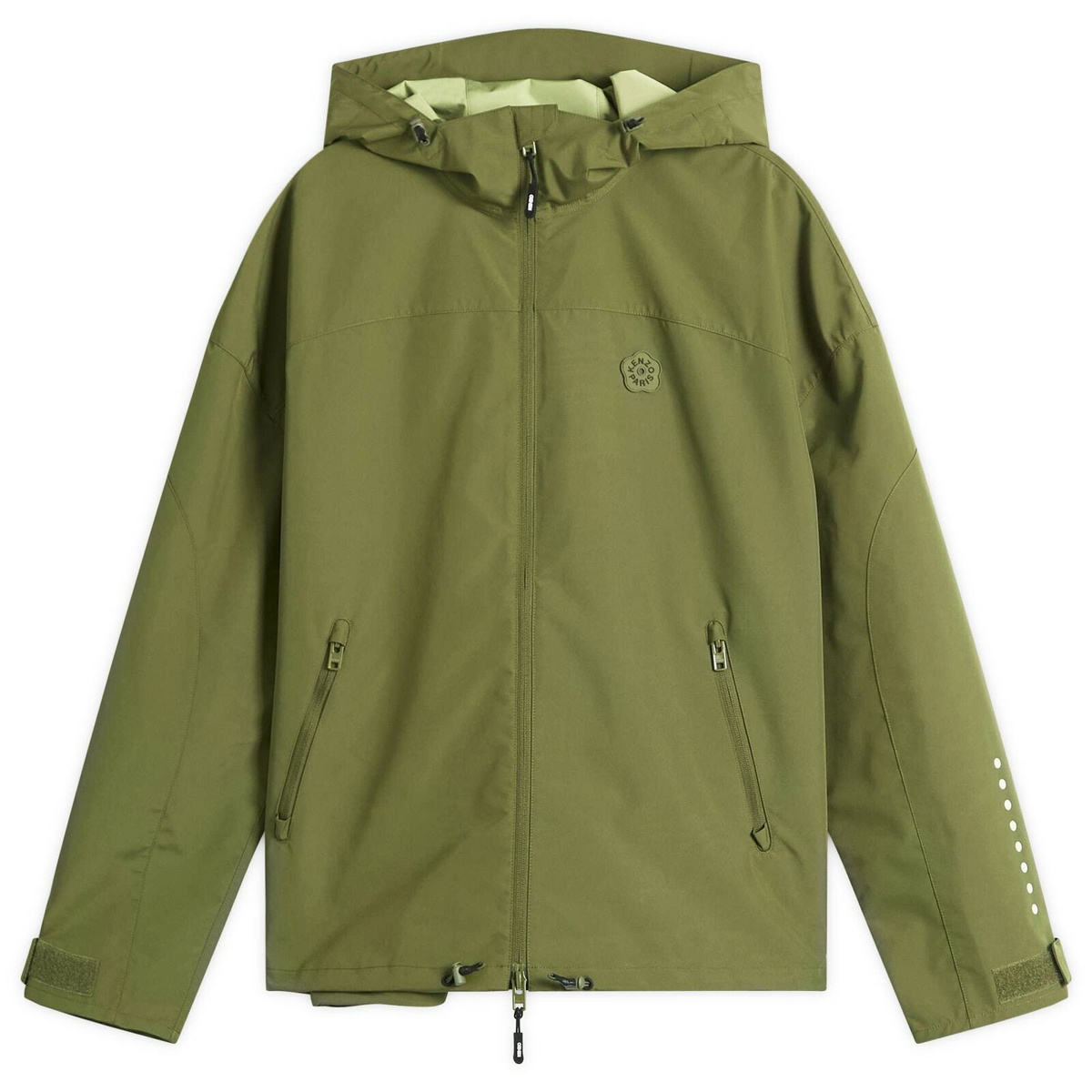 Kenzo Men's Boke Flower 2.0 Technical Windbreaker in Khaki Kenzo