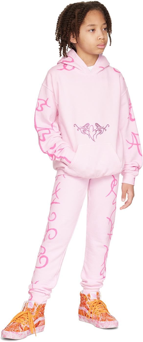 Collina Strada SSENSE Exclusive Kids Pink Hoodie Collina Strada