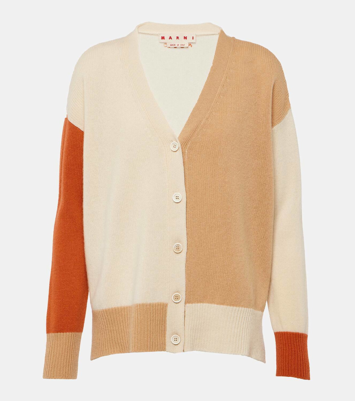 Marni Colorblocked cashmere cardigan Marni